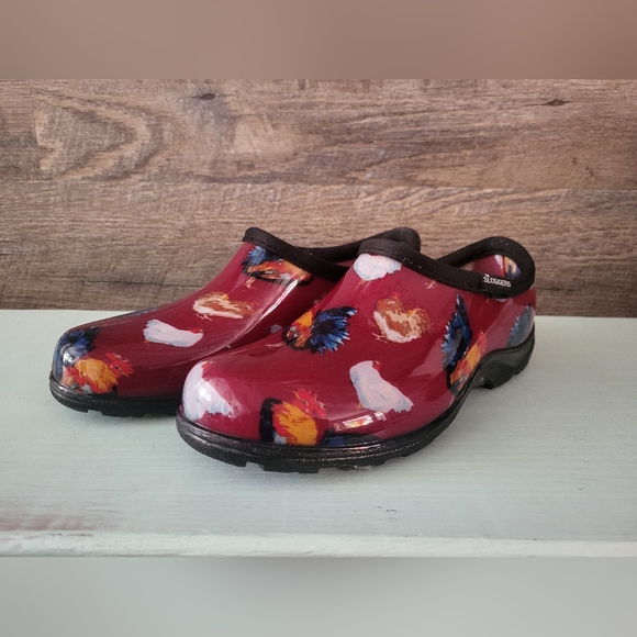 Sloggers | Shoes | Sloggers Womens Waterproof Clog Shoes Chicken Hen ...